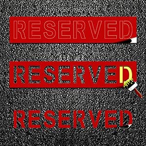 Amazon.com : 2 Pieces 4" Reserved Letter Stencil,Reserved Parking Spray ...
