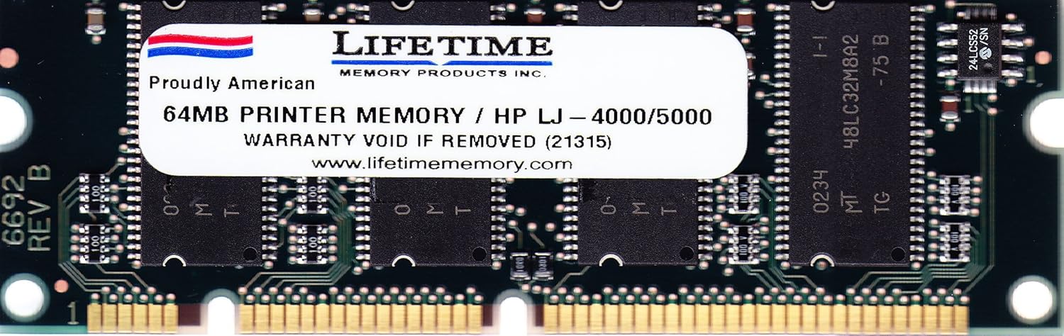64MB Memory For HP Laserjet 4000, 4000N, 4000se, 4000t, 4000tn, 4050 ...