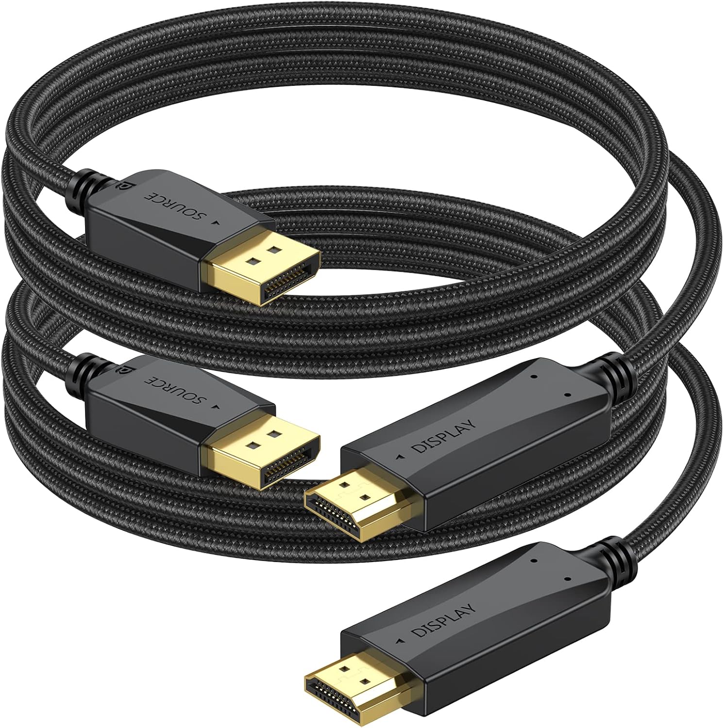 Amazon.com: UV-CABLE 4K DisplayPort to HDMI Cable 10 Feet 2-Pack ...