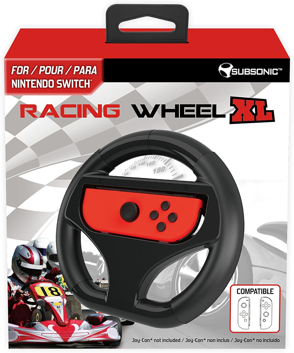 Amazon.com: Subsonic - Racing Wheel XL, Size XL for Nintendo Switch – 6 ...