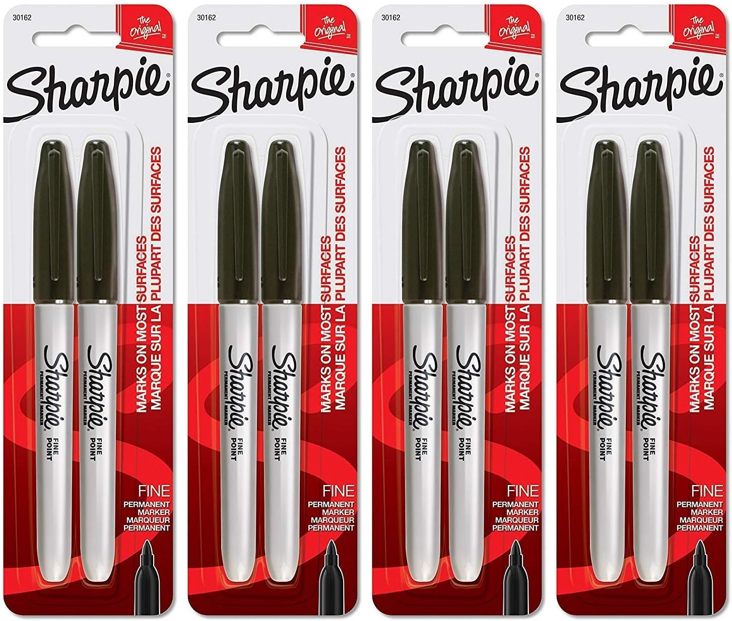 Amazon.com : Sharpie 30162PP Fine Point Permanent Markers, Black ...