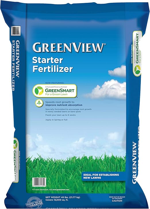Amazon.com : GreenView Spring or Fall Lawn Starter Fertilizer - 48 lb ...