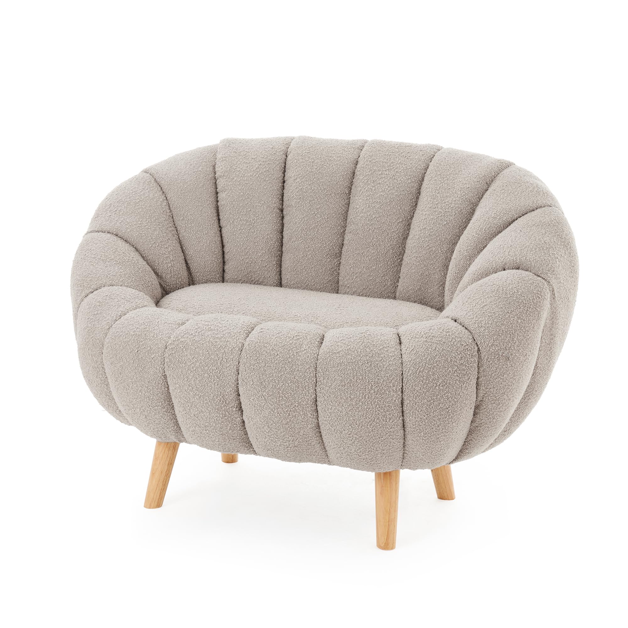 Amazon.com: Pumpkin Sofa by Dorm Haul® - Boucle Taupe : Home & Kitchen