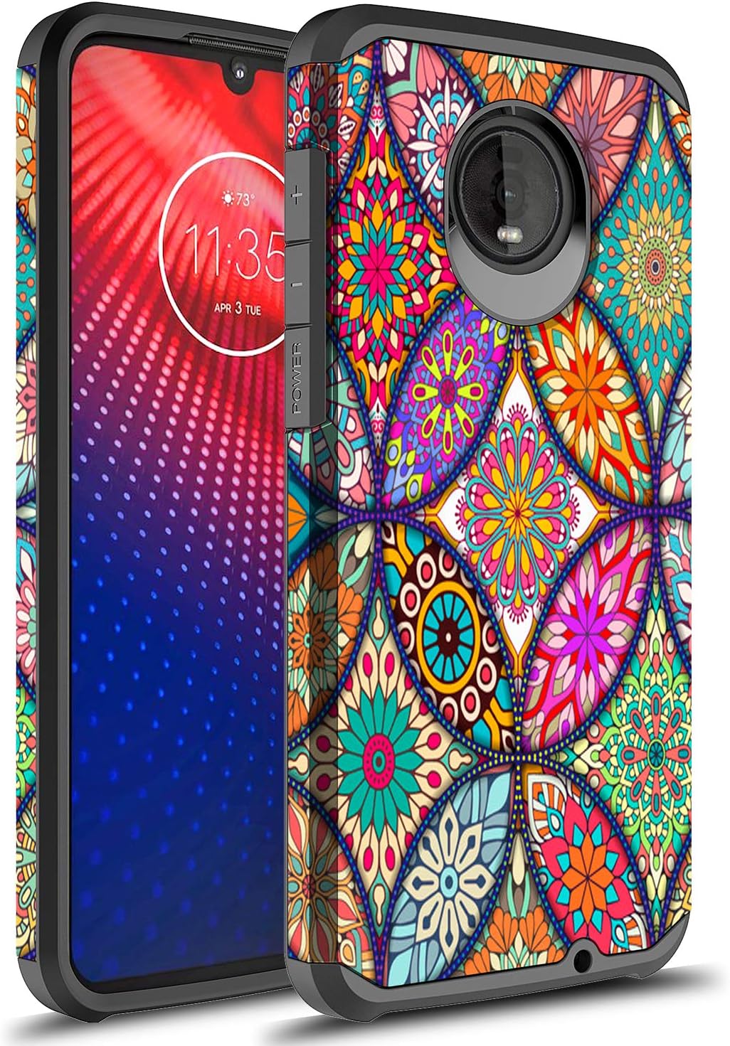 Amazon.com: Rosebono Compatible with Motorola Moto Z4 / Z4 Play Case ...
