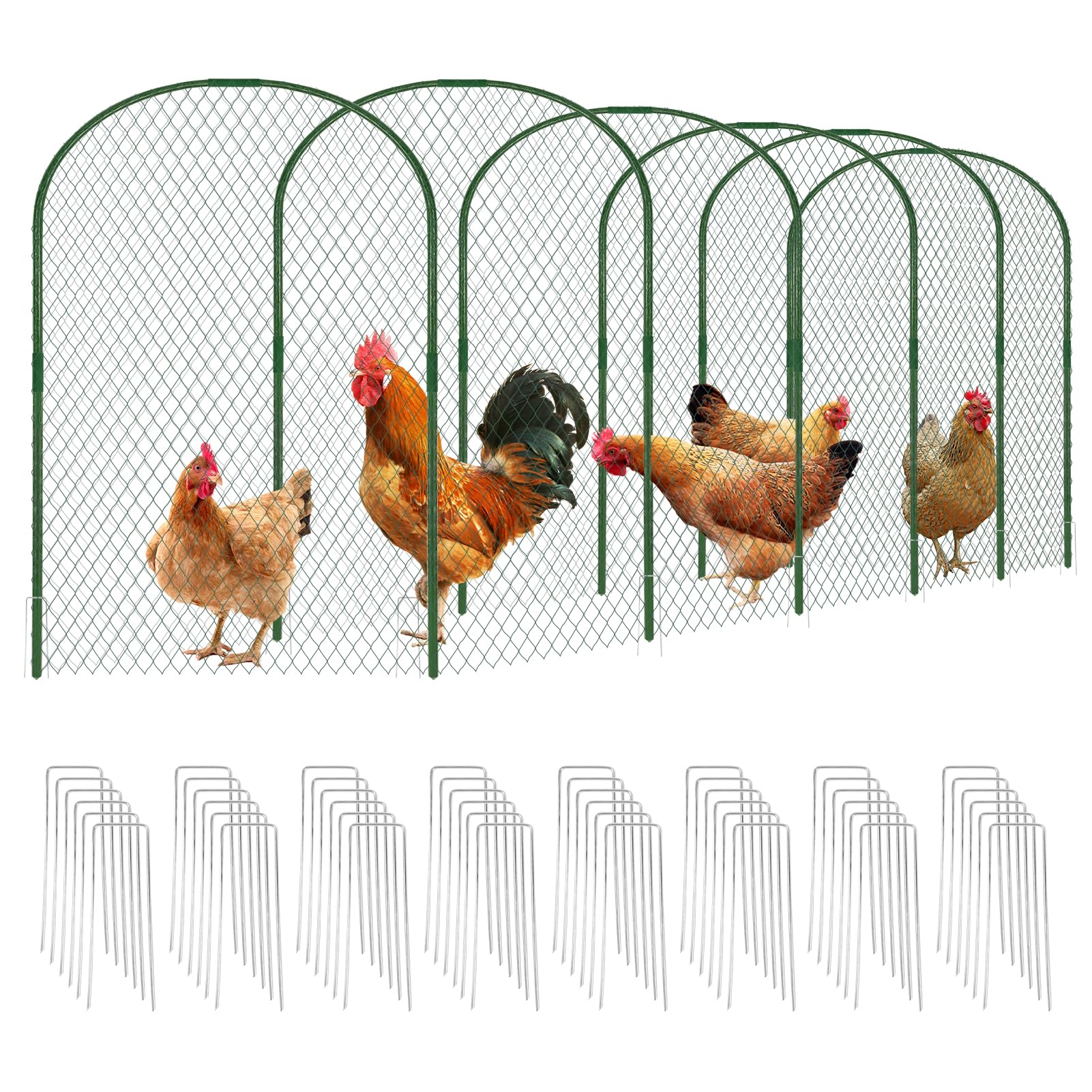 Easy Portable Chicken Fence Chicken Tunnels For Outside And Yard