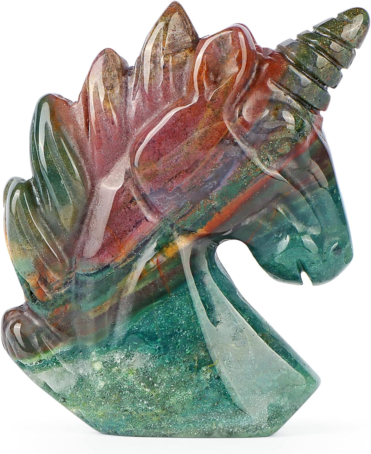 Amazon.com: Artistone 2" Unicorn Crystal Gemstone Statue Figurine ...