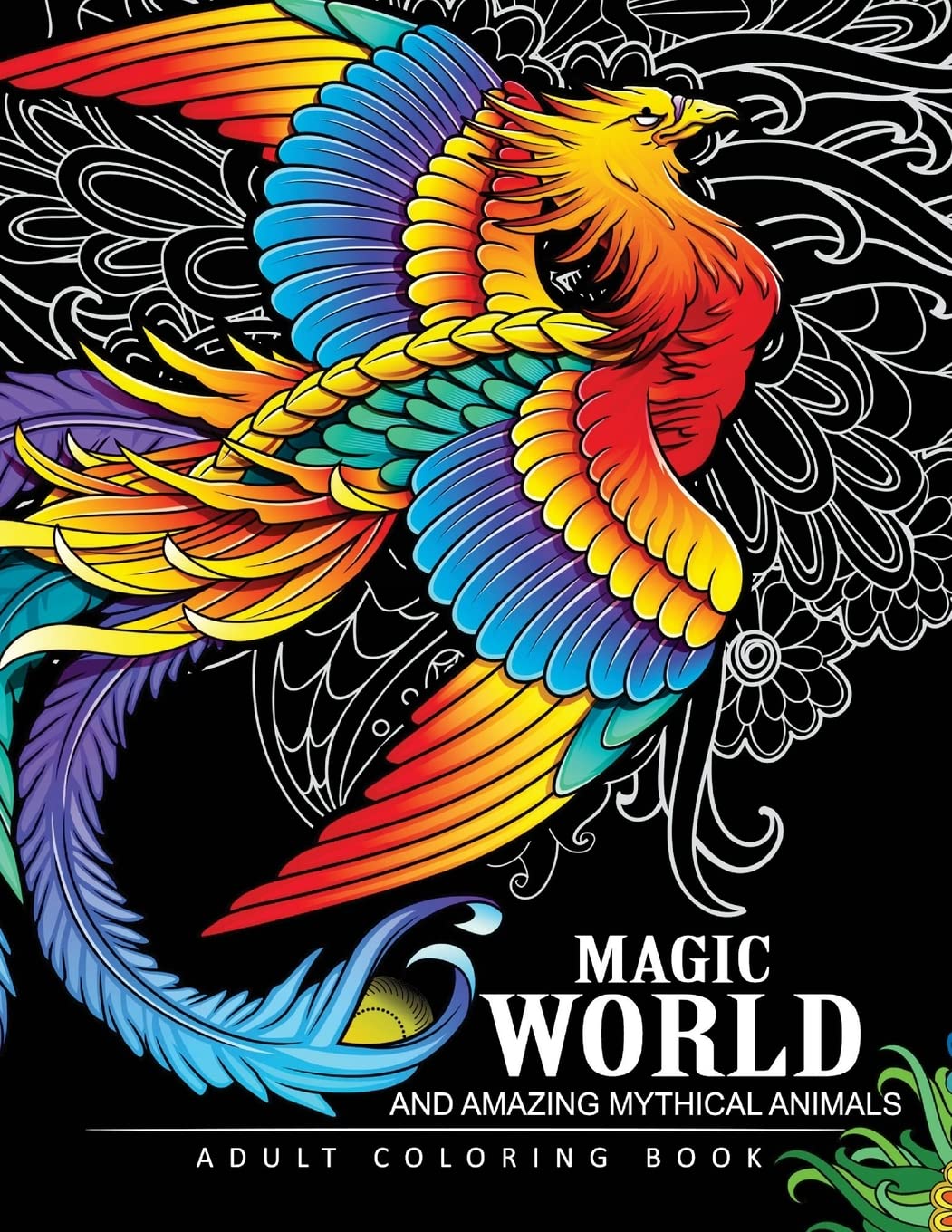 Amazon.com: Magical World and Amazing Mythical Animals: Adult Coloring ...