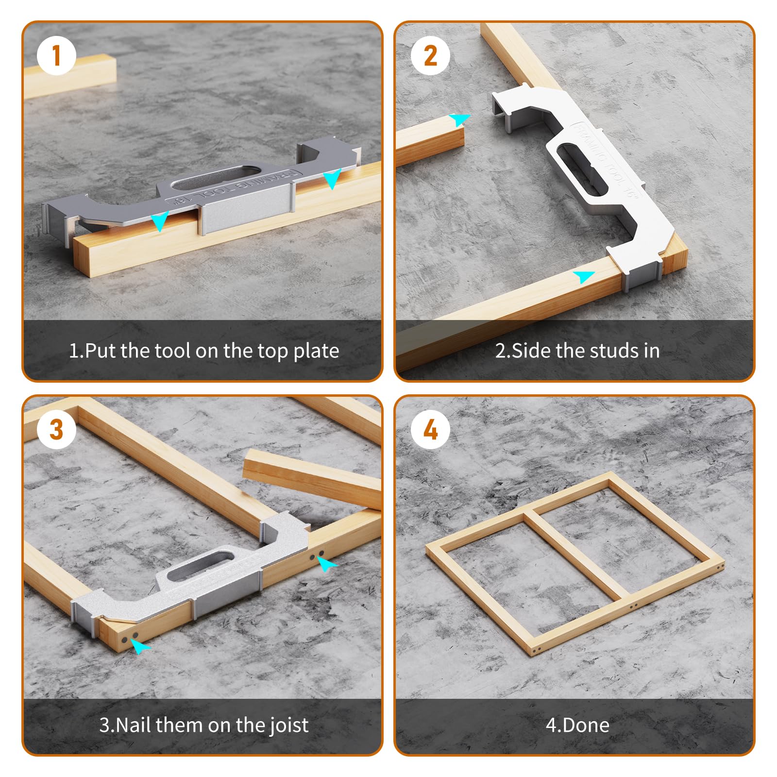 Snapklik.com : Framing Tools, 16 In On-Center Framing Tool, 100% Cast ...