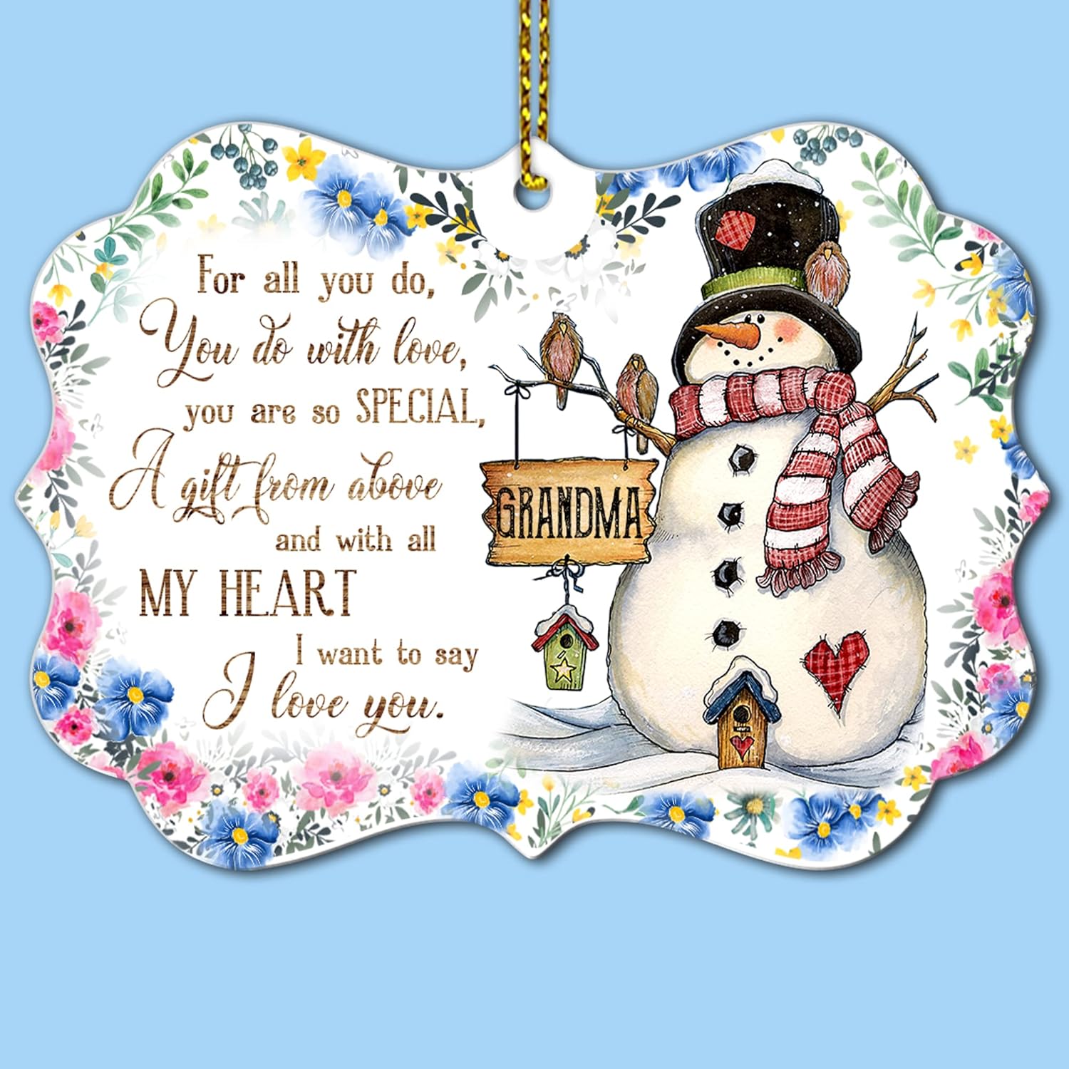 Amazon.com: Fastpeace Grandma Memorial Ornament, Grandma of an Angel ...