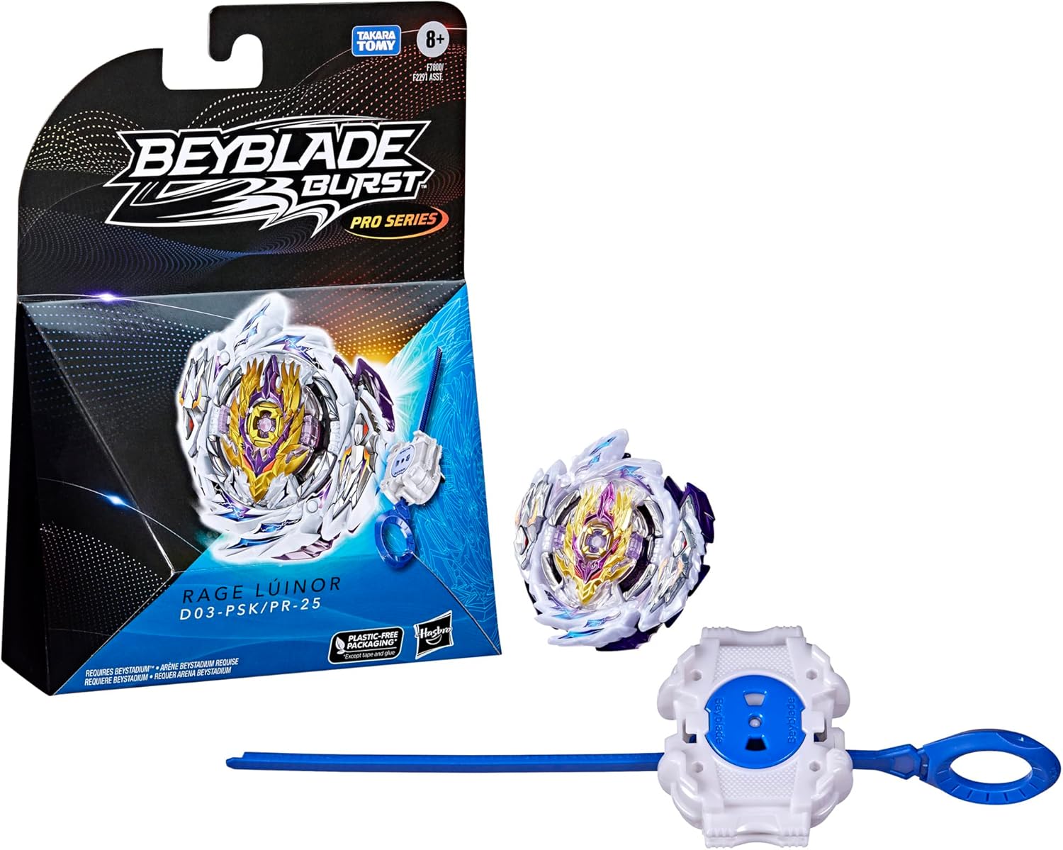 Beyblade Burst Pro Series Rage Lúinor Spinning Parte Superior Pack de ...