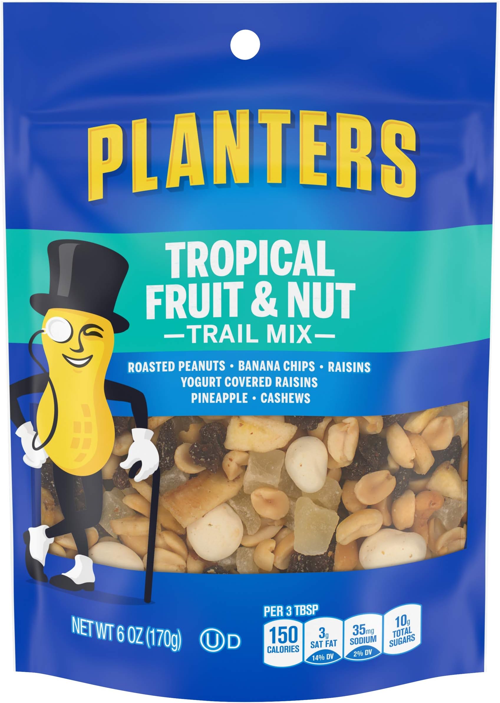 Amazon.com: PLANTERS Tropical Fruit & Nut Trail Mix - Mixed Nuts Trail ...