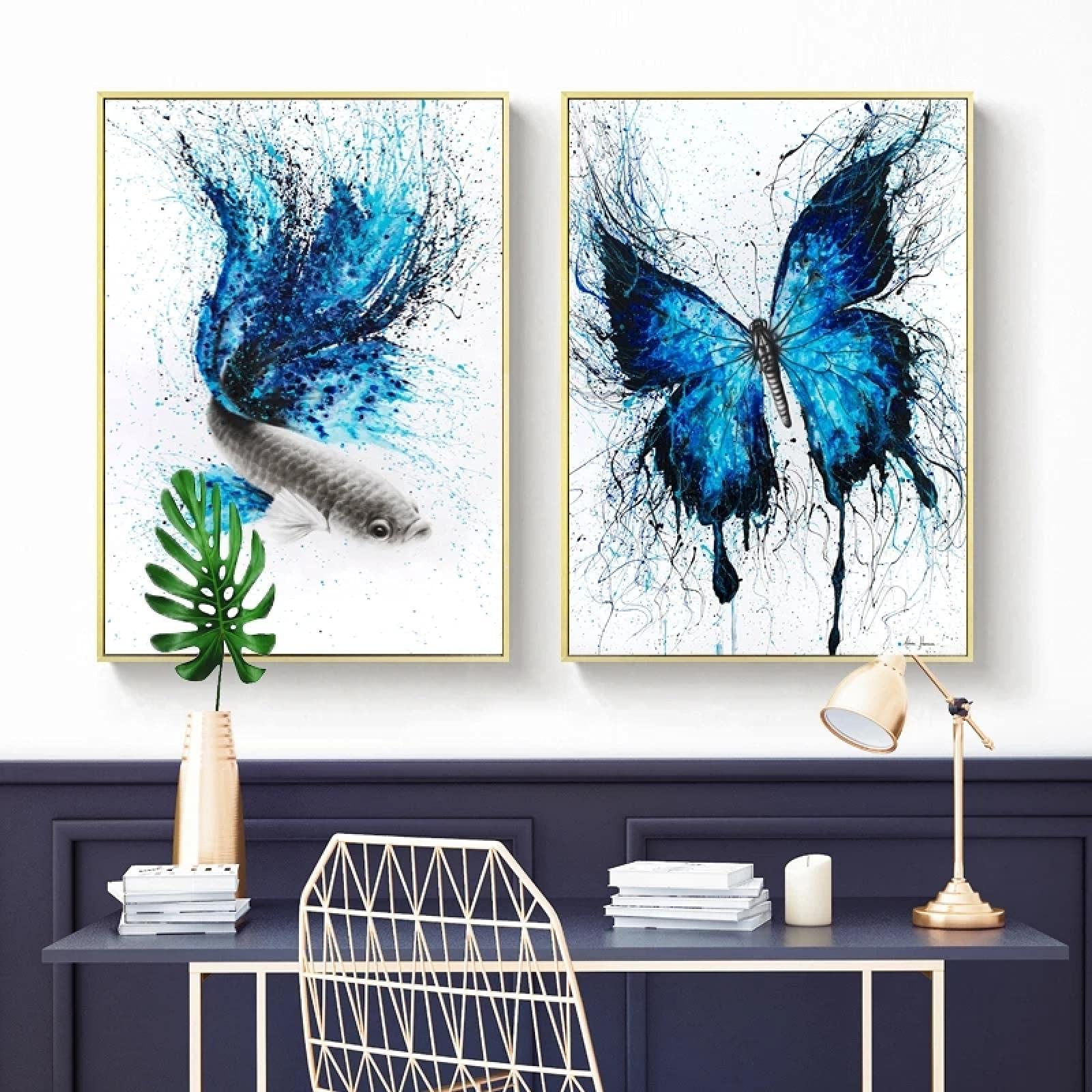 Pretty Blue Paintings Blue Abstract Paintings | Trend Gallery Art