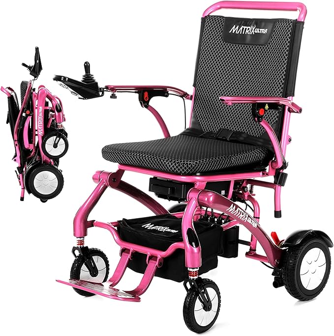 Amazon.com: Matrix Ultra Power Electric Wheelchair for Adults & Seniors ...