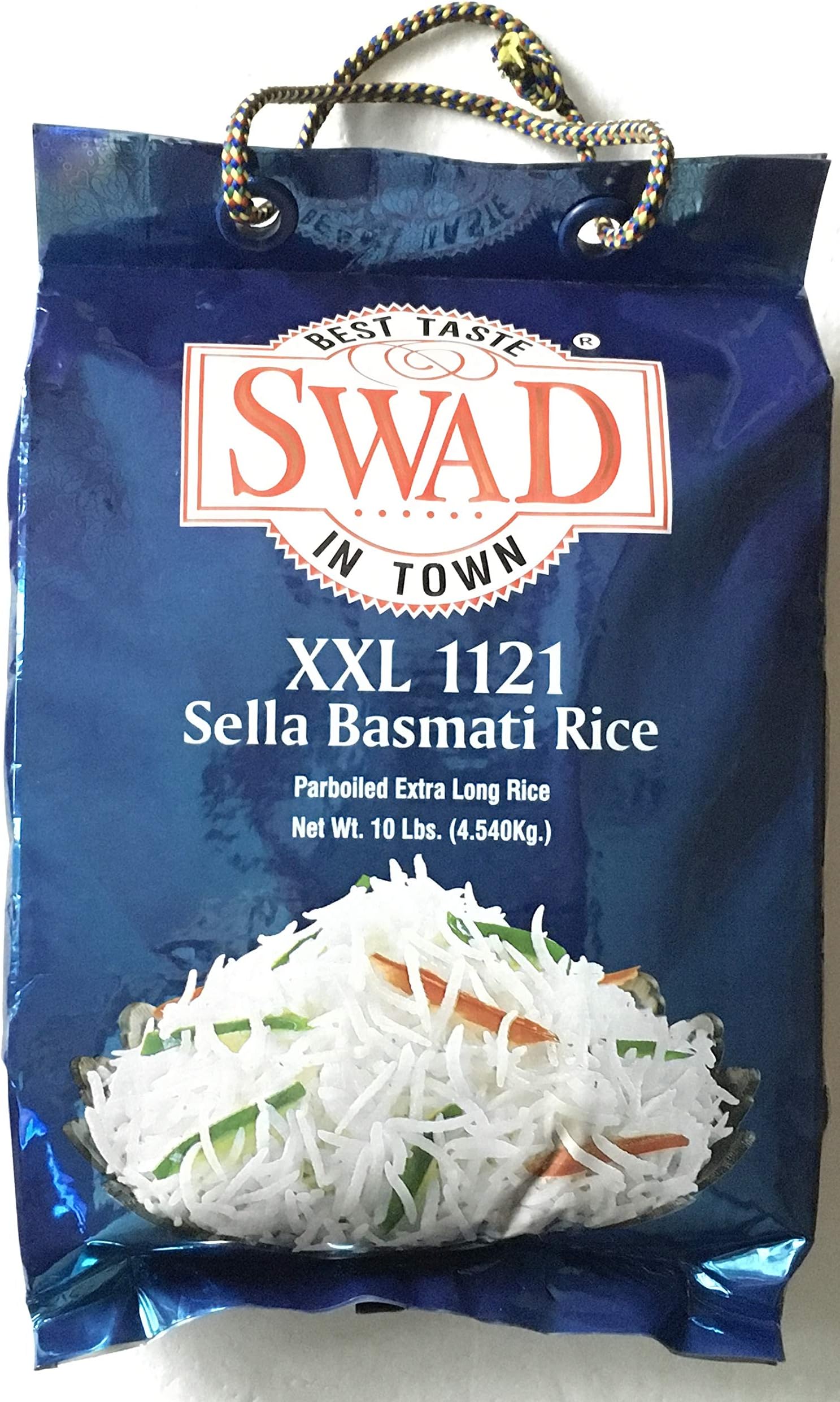 Amazon.com : Swad XXL 1121 Sella Basmati Rice Parboiled Extra Long - 10 ...