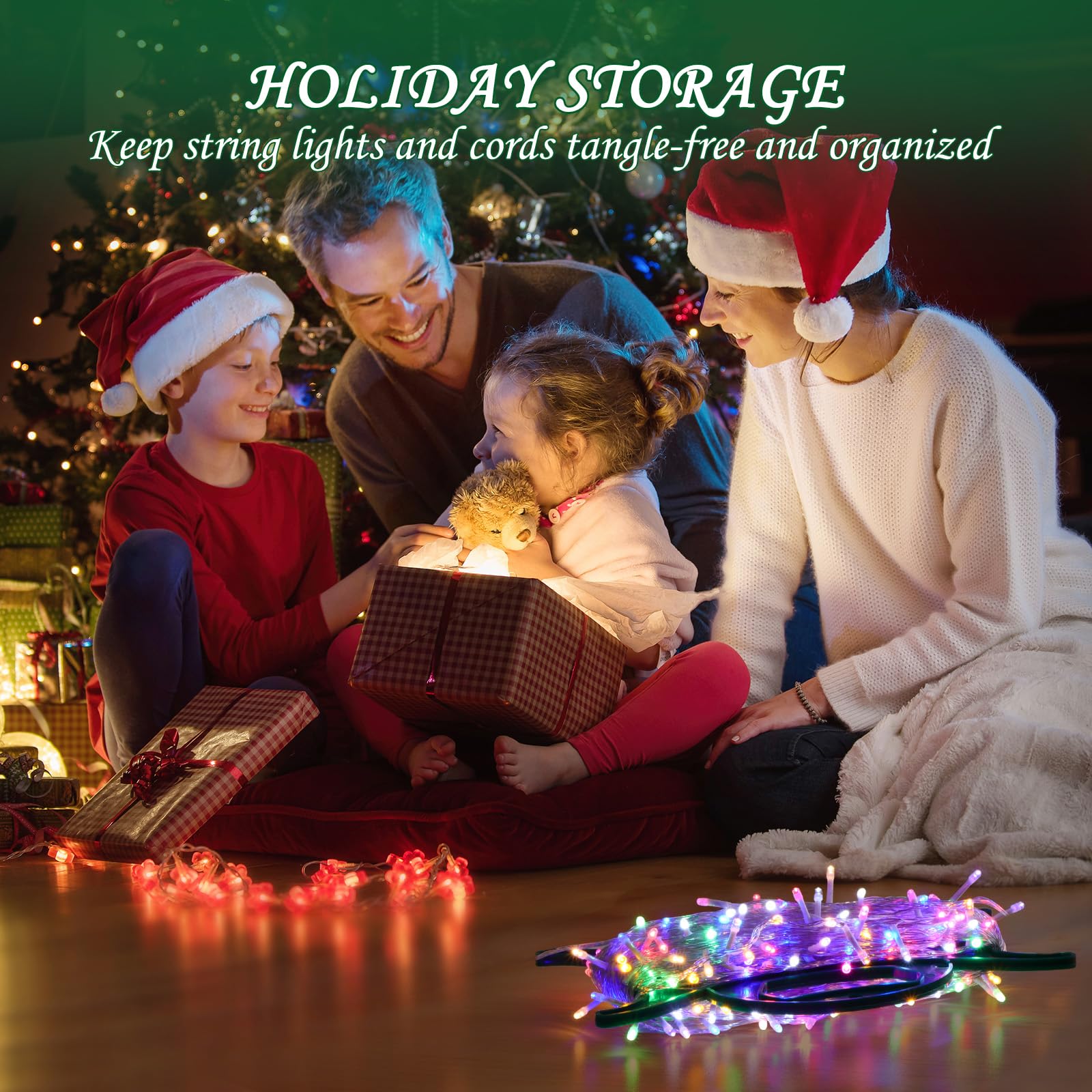 Outdoor Christmas Light Storage 4-Pack Christmas Light Storage Reels ...