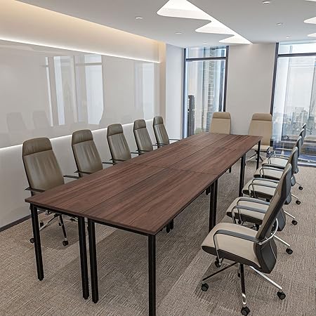 Amazon.com: Bonzy Home Conference Tables 14ft Office Computer Desk for ...