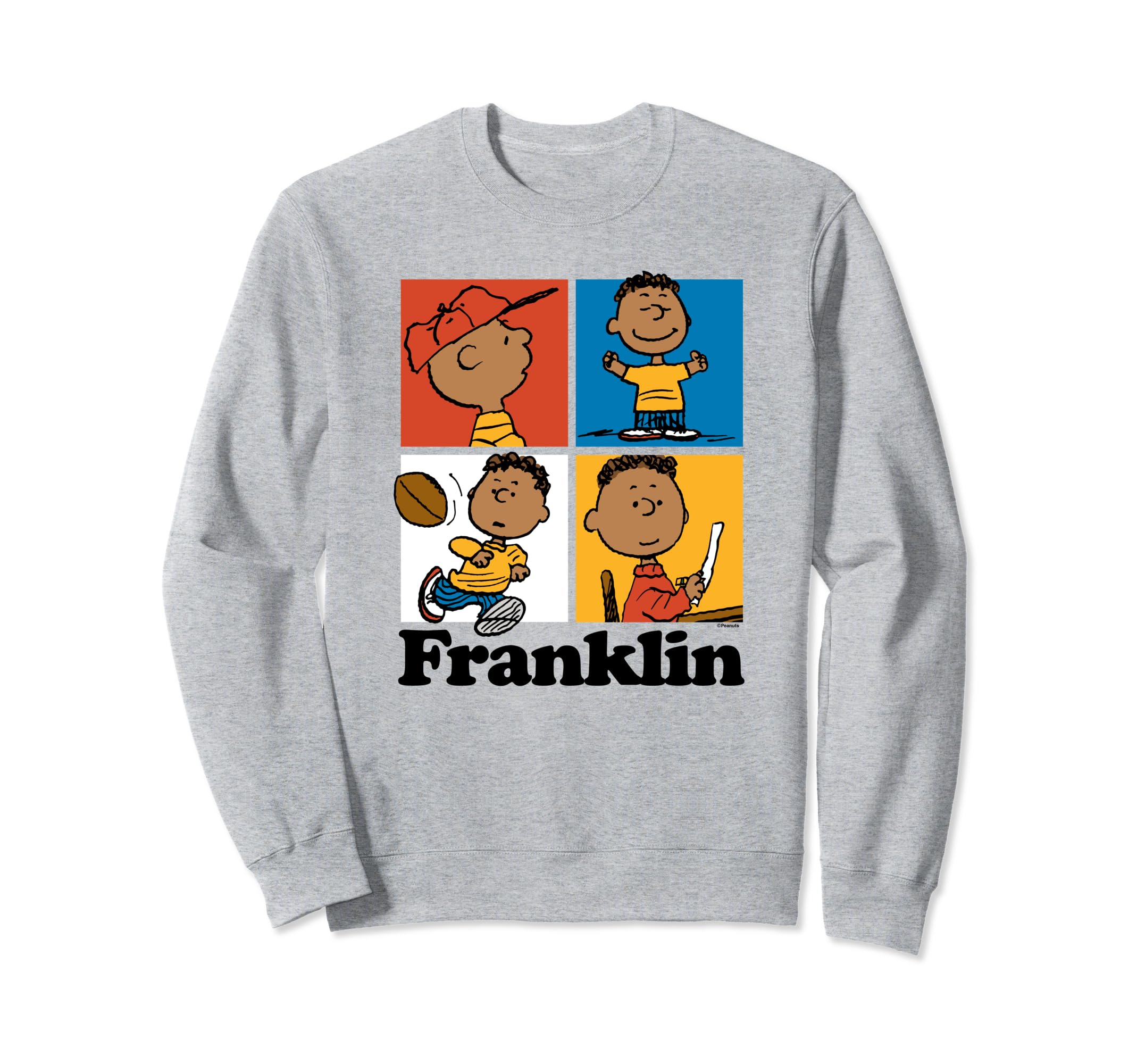 Amazon.com: Peanuts - Franklin Armstrong Grid Sweatshirt : Clothing ...