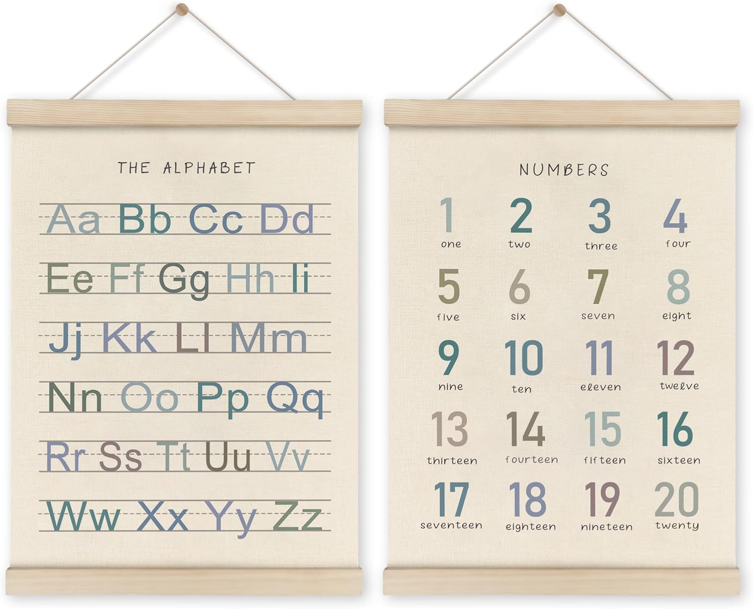 Amazon.com - HRQKO Alphabet Numbers Poster Hanger Frame Set of 2 ...