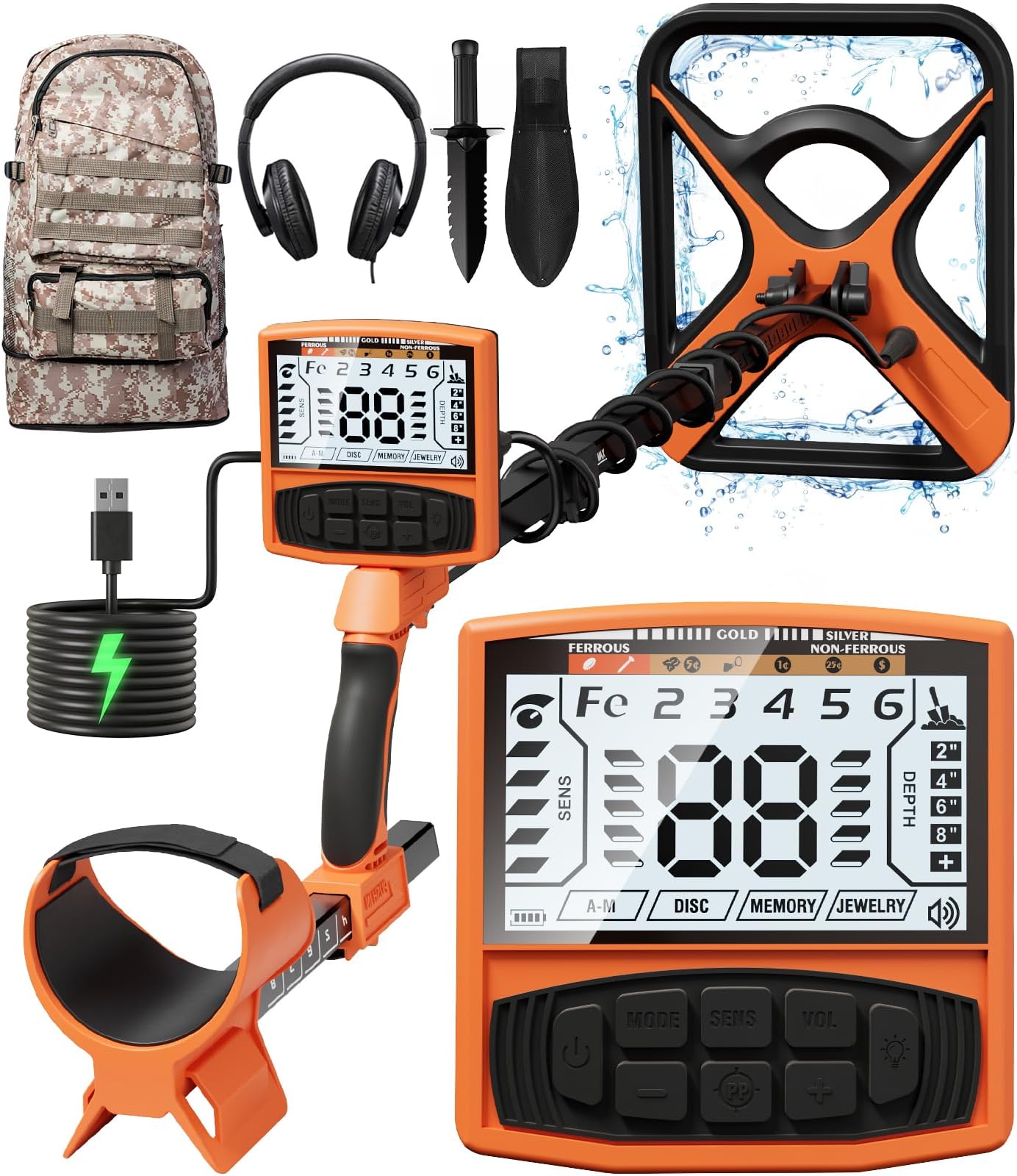 Amazon.com: Minelab Gold Monster 1000 Metal Detector with 2 Waterproof ...