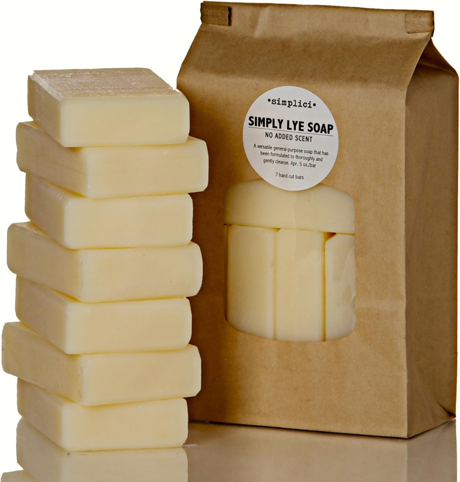 Amazon.com : Grandma's Pure Lye Soap Bar - 6.0 oz Unscented Face & Body ...