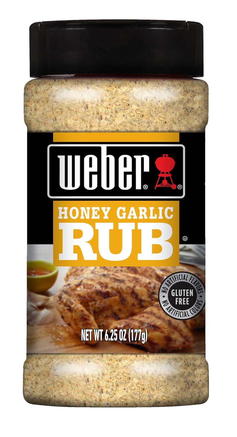 Amazon.com : Weber Honey Garlic Rub, 6.25 Ounce Shaker (Pack of 6 ...