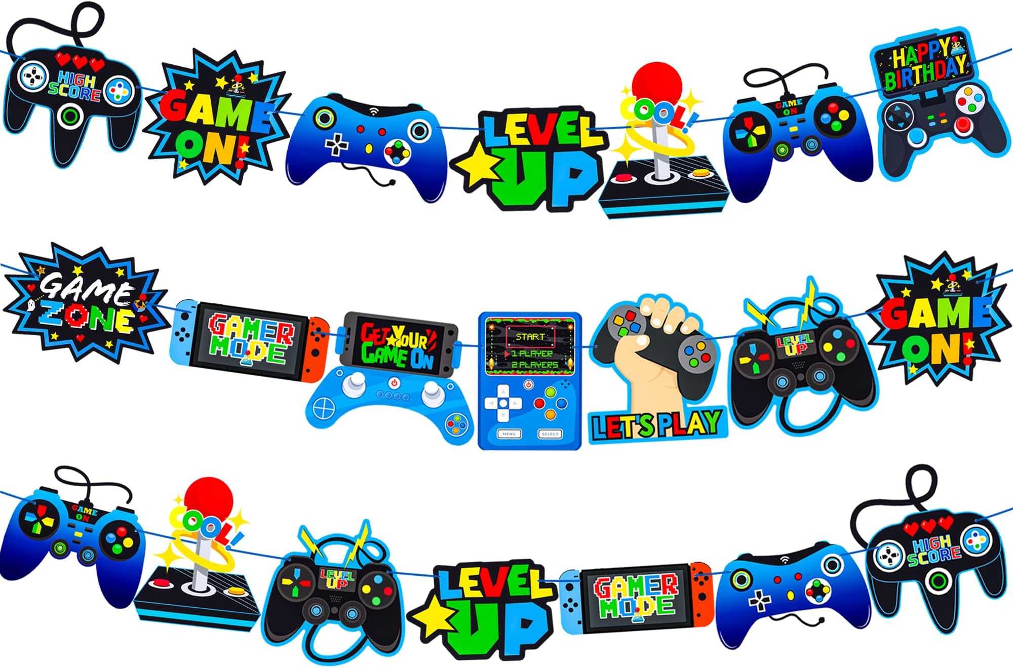 Amazon.com: Video Game Controller Banner - Birthday Party Supplies ...