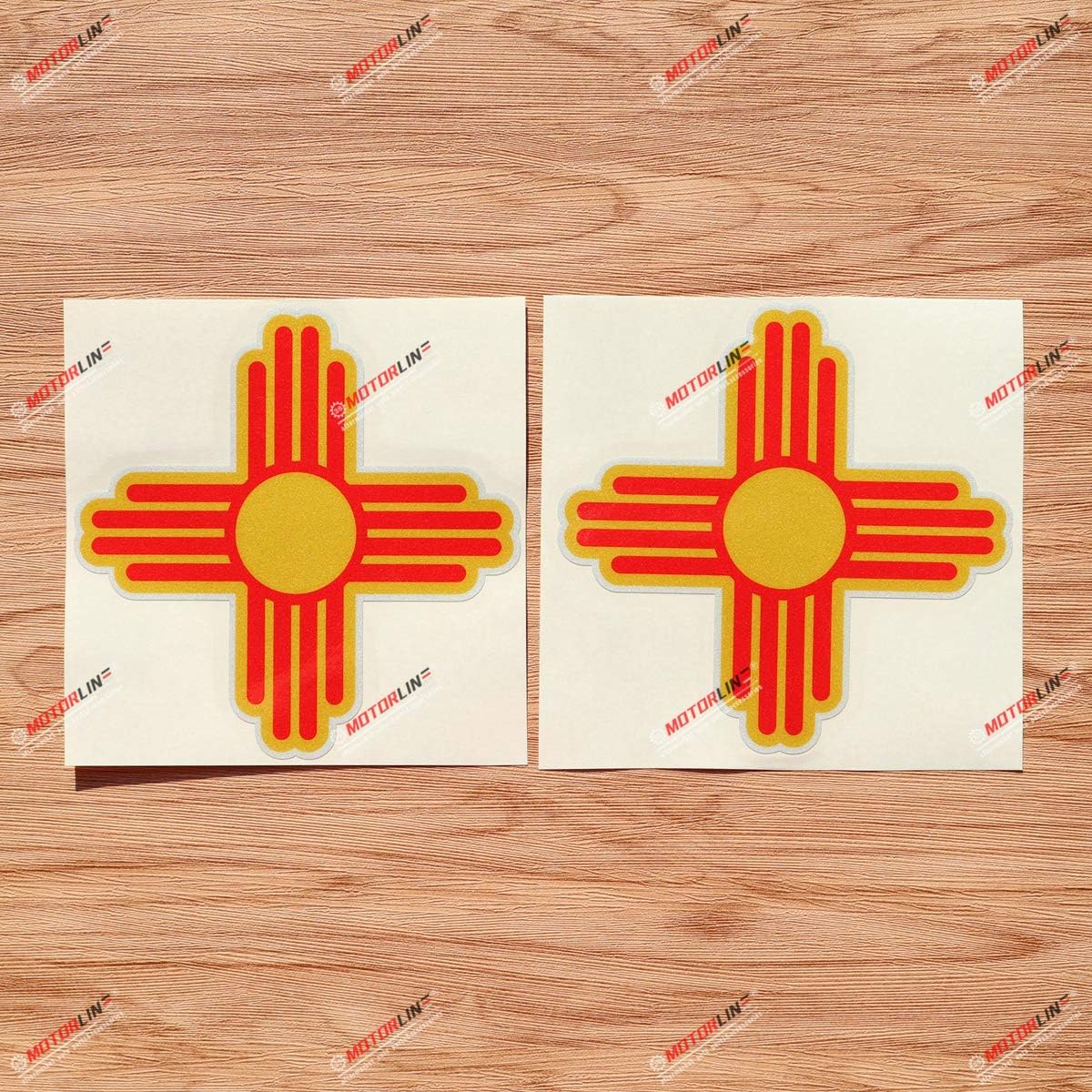 Amazon.com - New Mexico State Flag NM Ancient Zia Sun Vinyl Decal ...