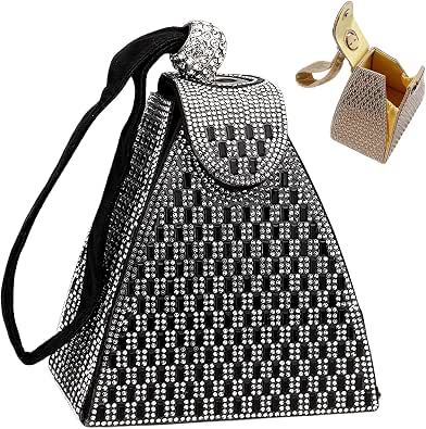 Crystal Pyramid Handbag, Women Elegant Evening Bag Clutch Fashion ...