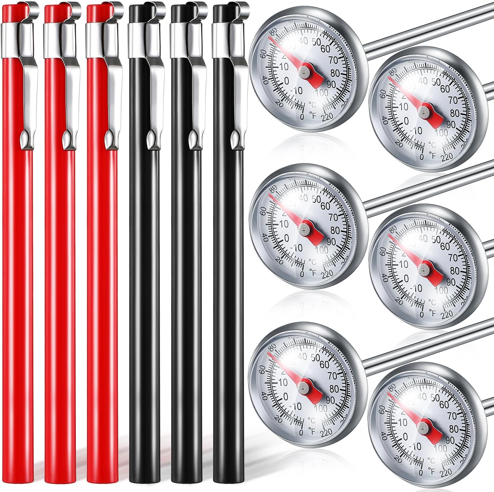 Amazon.com: Xuhal 4 Pieces Stainless Steel Kitchen Thermometer ...