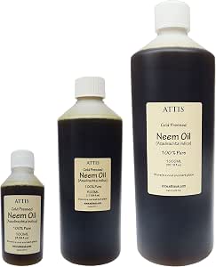 ATTIS Unrefined Cold Pressed NEEM SEED OIL | 100% Pure | 1000ML ...