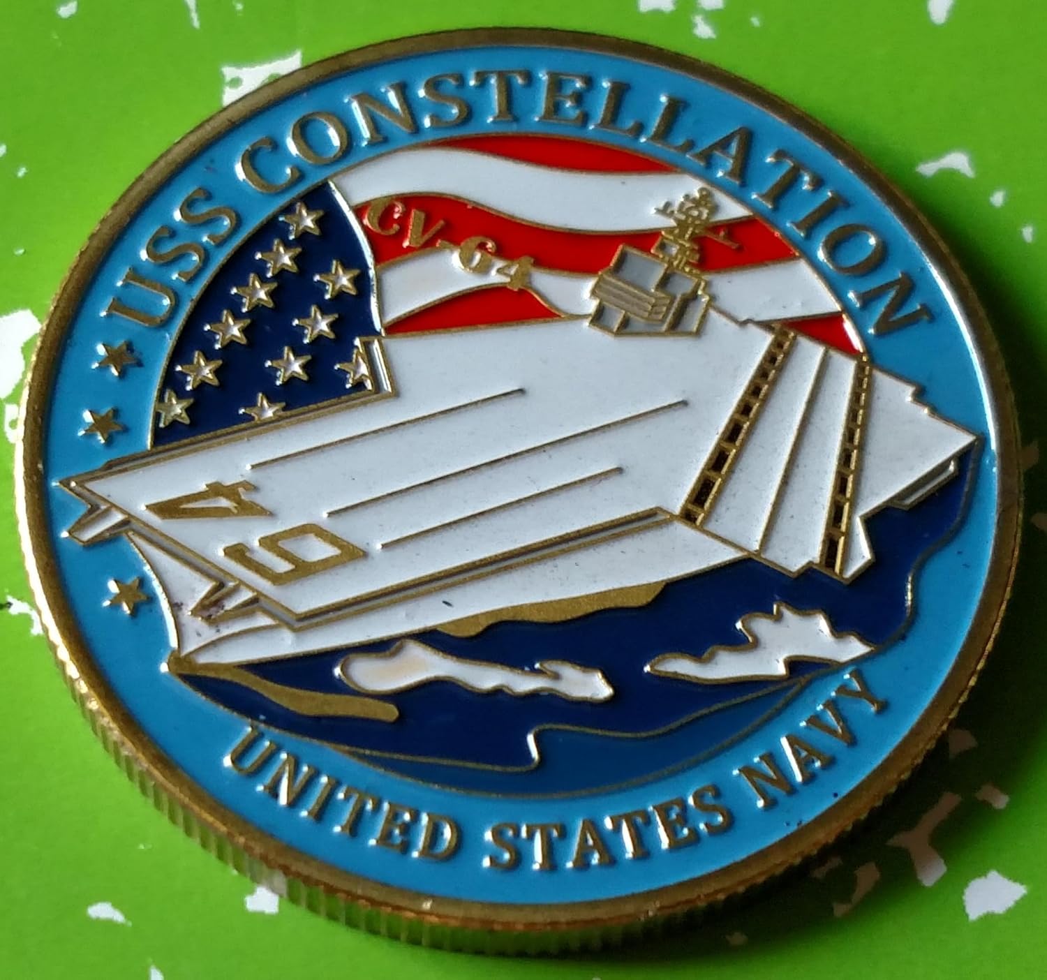 Amazon.com: Navy USS Constellation CV-64#1128 Military Honor Challenge ...