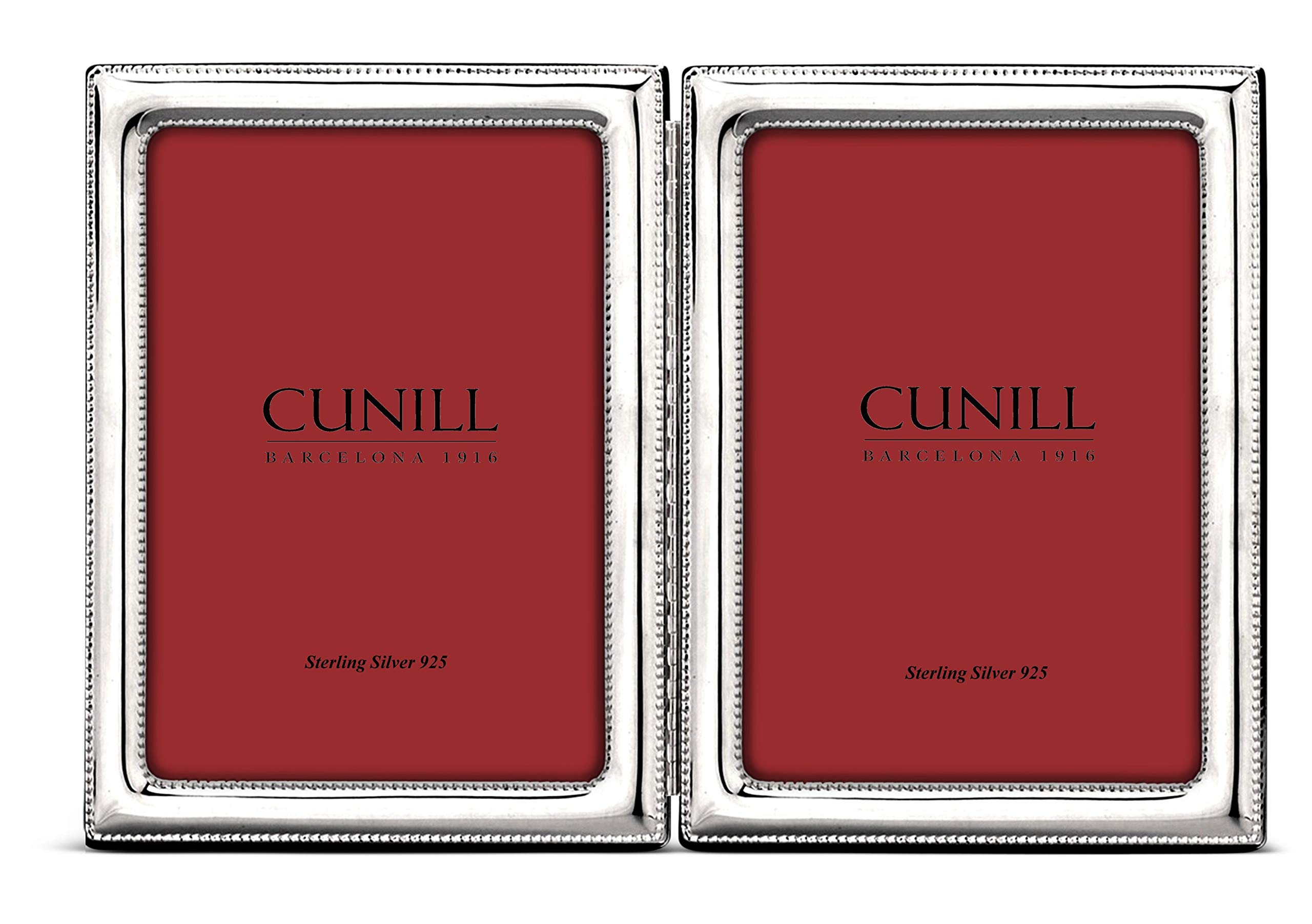 Amazon.com - Cunill Beaded Hinged Double .925 Sterling 4x6 Frame