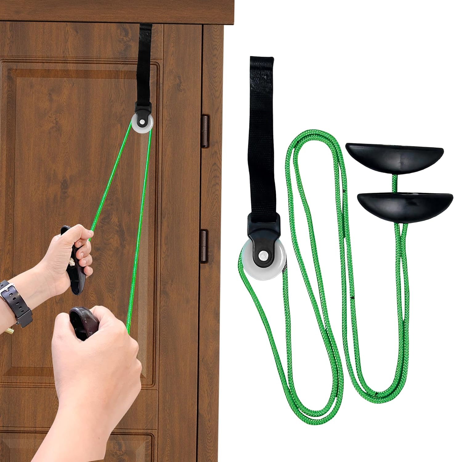 AARAM Pulley with Rope and Door Strap, Easy to Use Exercise Equipment ...
