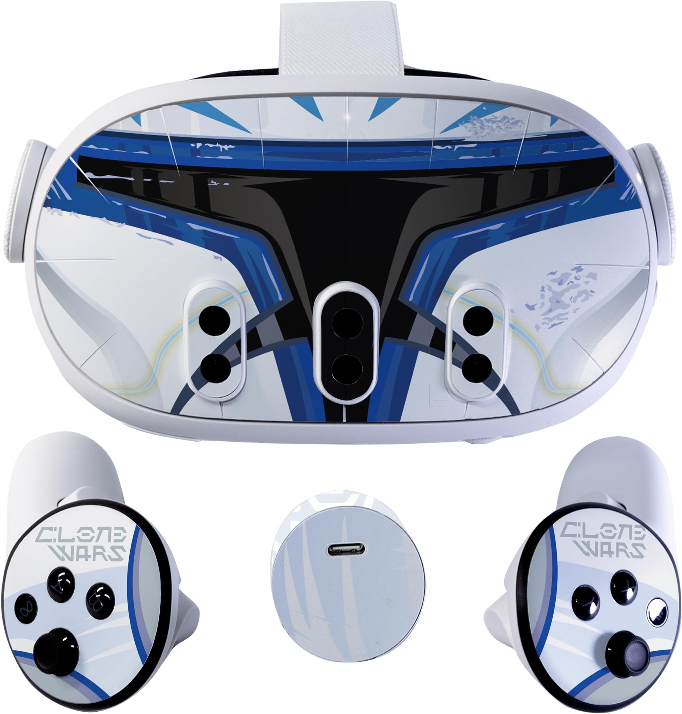 Amazon.com: VR Headset Clone Helmet Skin and Accessories Stickers Kit ...
