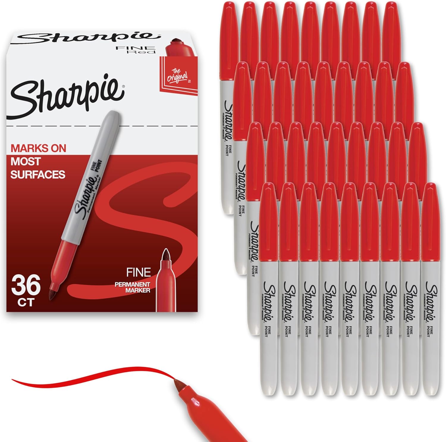Sharpie Permanent Markers Set, Fine Tip Markers, Bulk Markers For ...