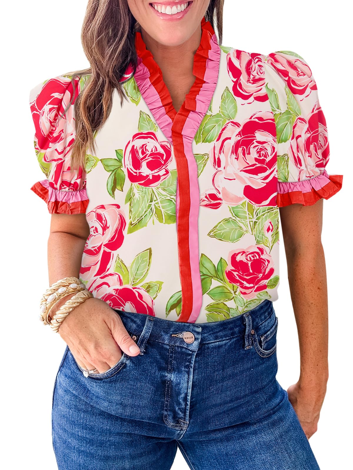 7 Best Ruffle Neck Blouses | Structured Ruffles, Not Flimsy