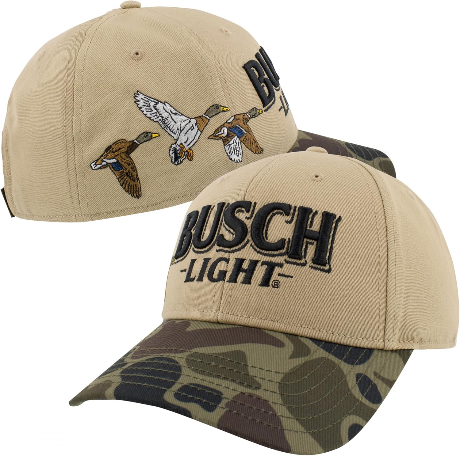 Amazon.com: Busch Light Duck Hunting Camo Brim Adjustable Hat ...