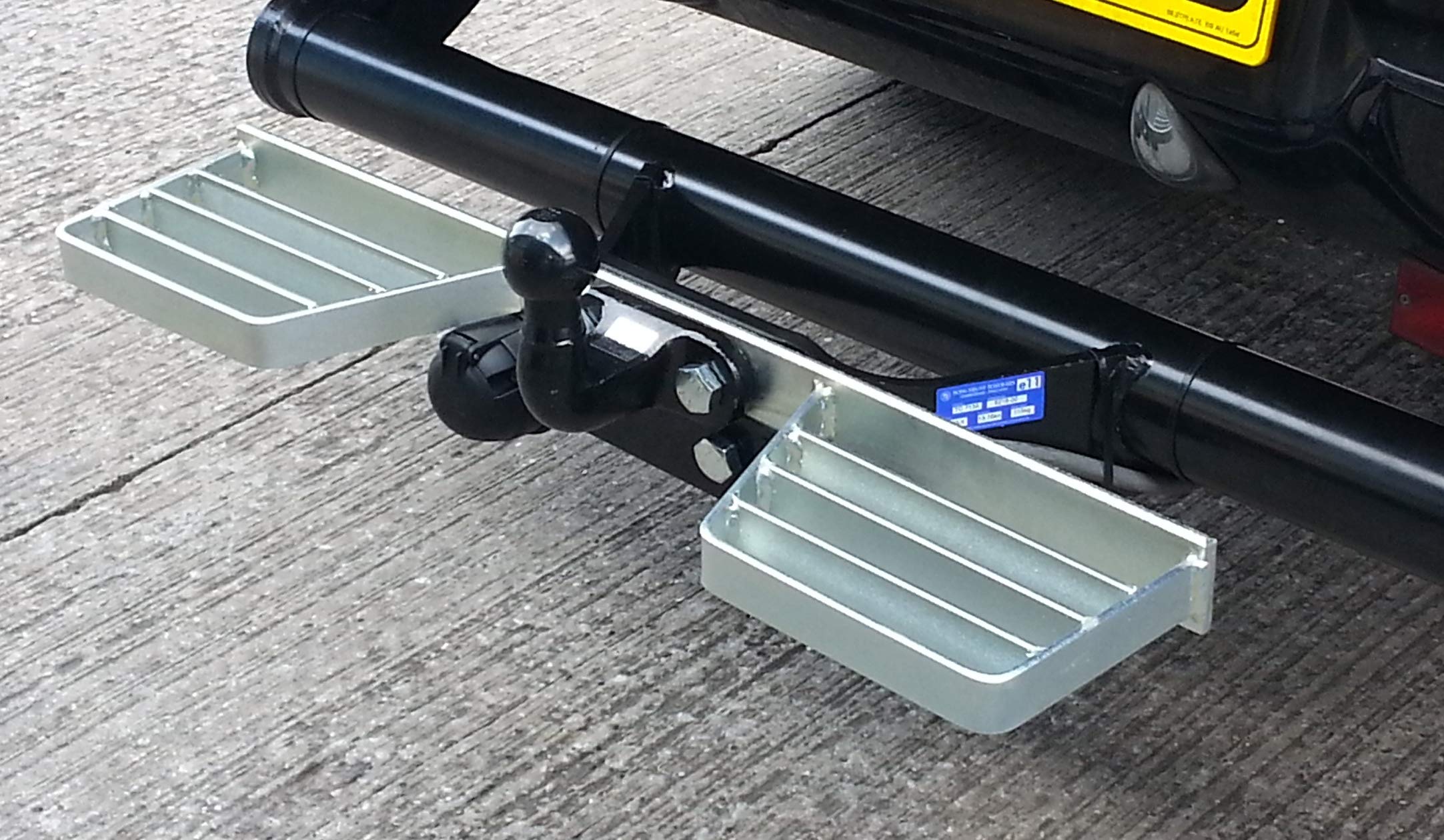 Heavy duty towstep towbar mounted double rear step van, 4x4 in Zinc ...