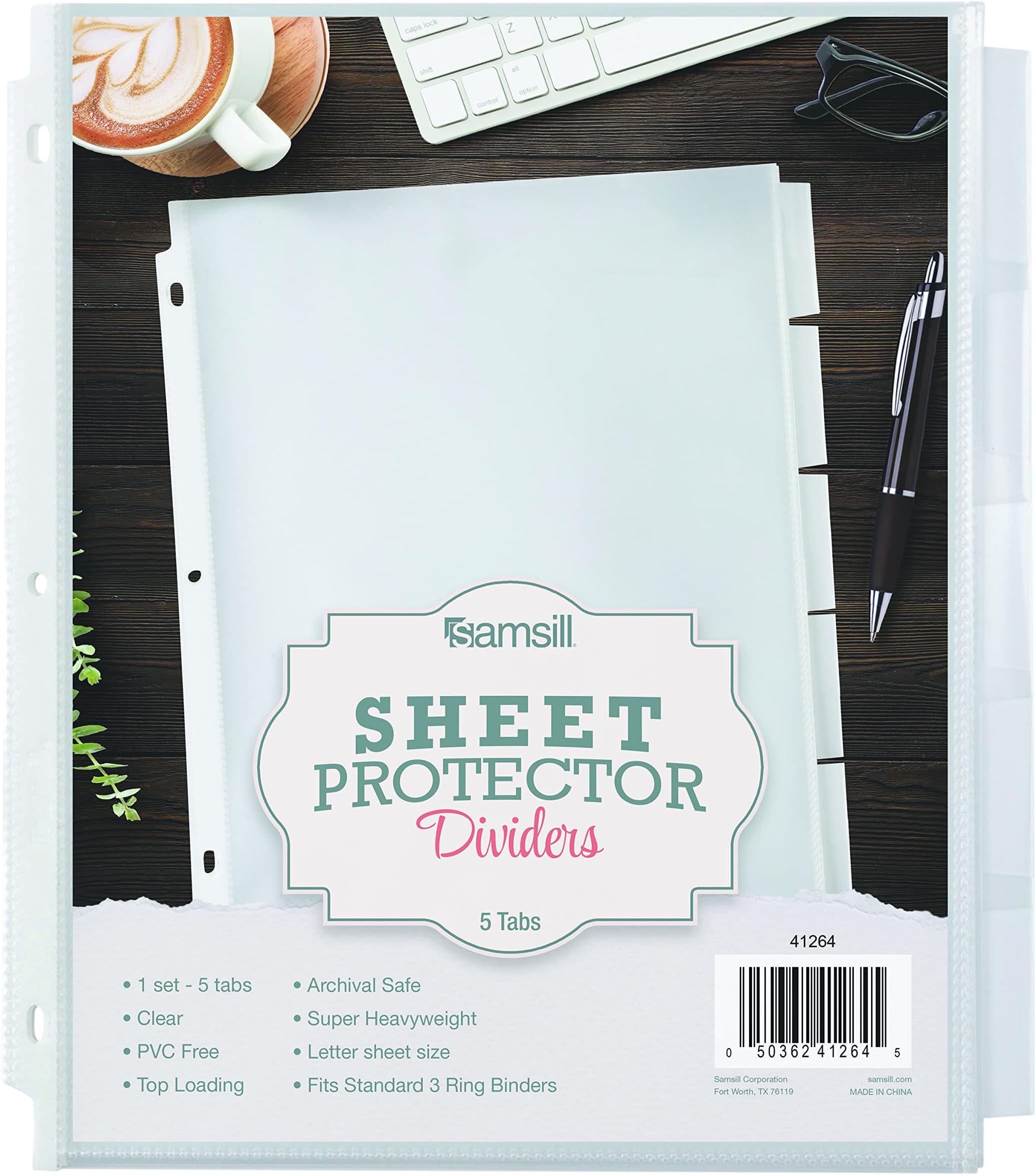 Amazon.com : Samsill Sheet Protectors, 8.5x11 Inch Page Protectors for ...