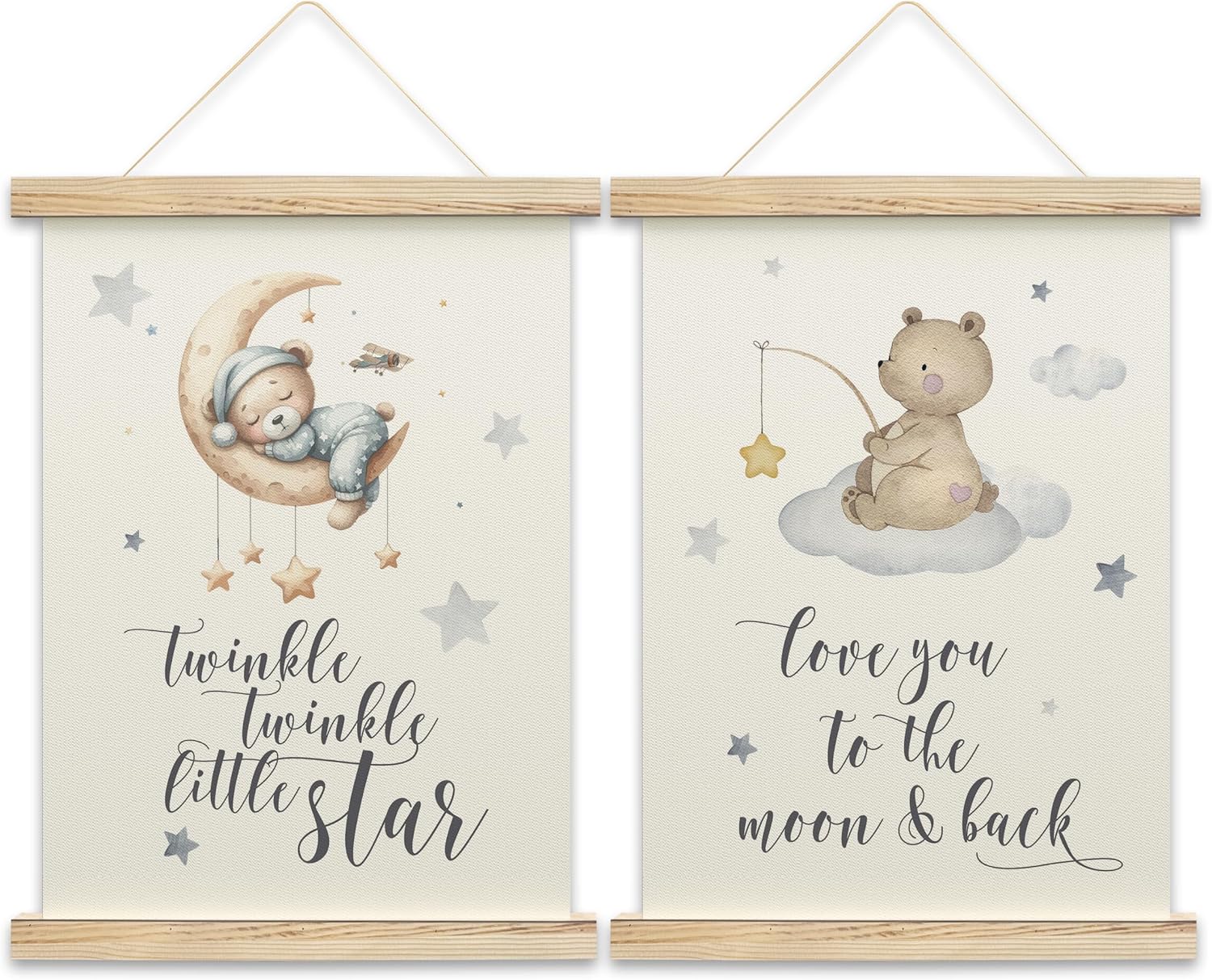 Amazon.com: Dhsupfcn Twinkle Twinkle Little Star Poster Hanger, Set of ...