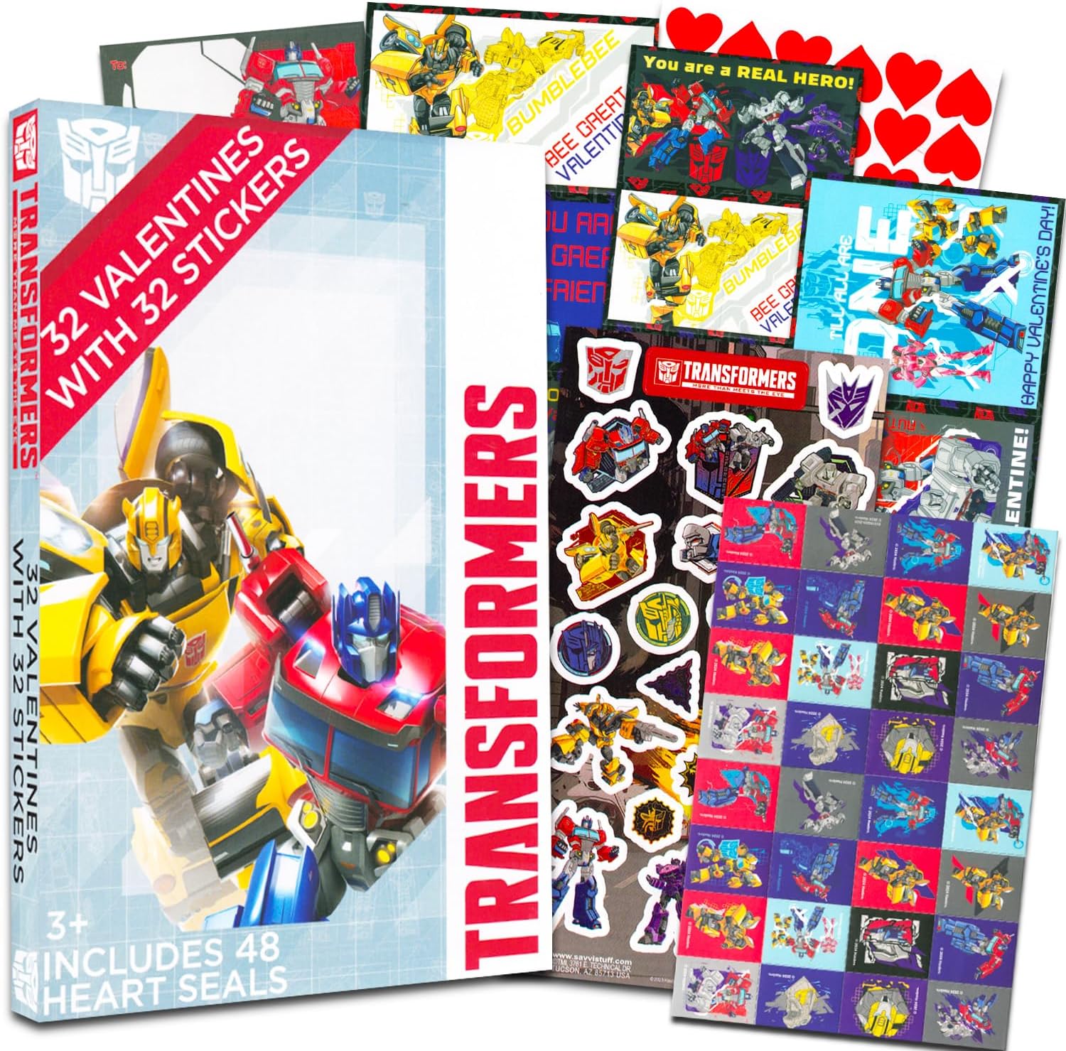 Amazon.com: Transformers Valentine Party Favors - 32 Transformers ...