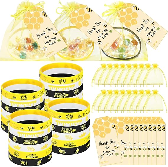 Amazon.com: Liliful 72 Pcs Bee Party Favors Set Bee Classroom ...