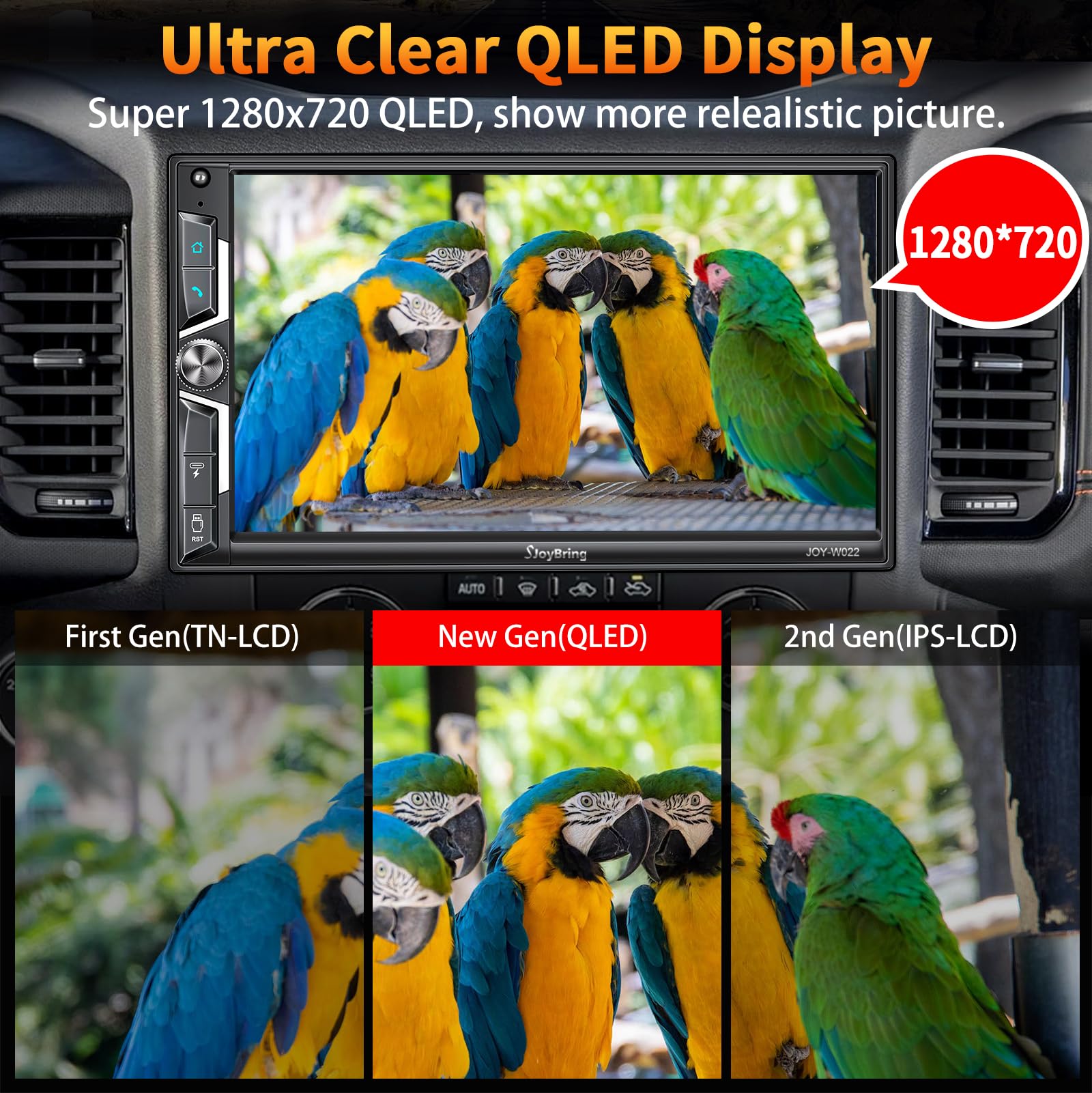 Snapklik.com : SJoyBring Wireless Double Din Car Stereo