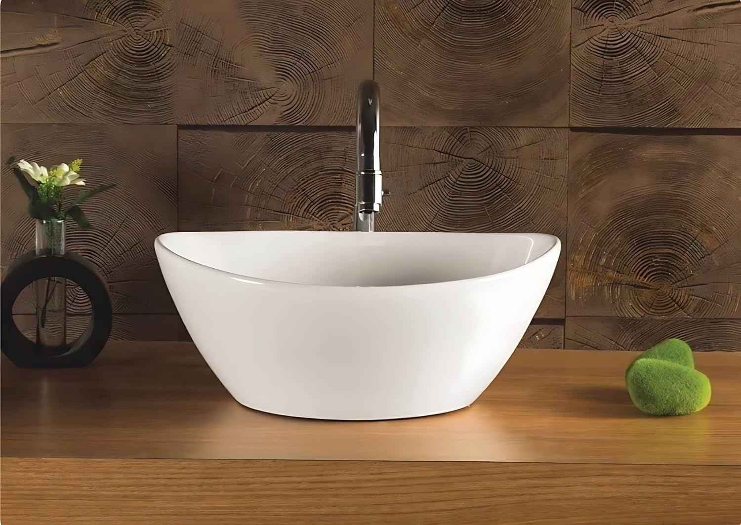 Sonesto Premium Ceramic Tabletop Wash basin | Countertop Vessel Sink ...