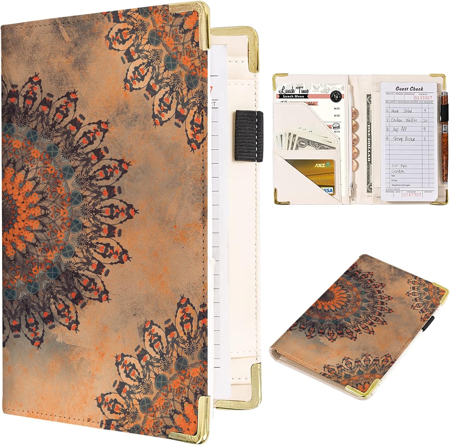 Amazon.com: Server Books for Waitress - Classic Retro Color Waiter Book ...