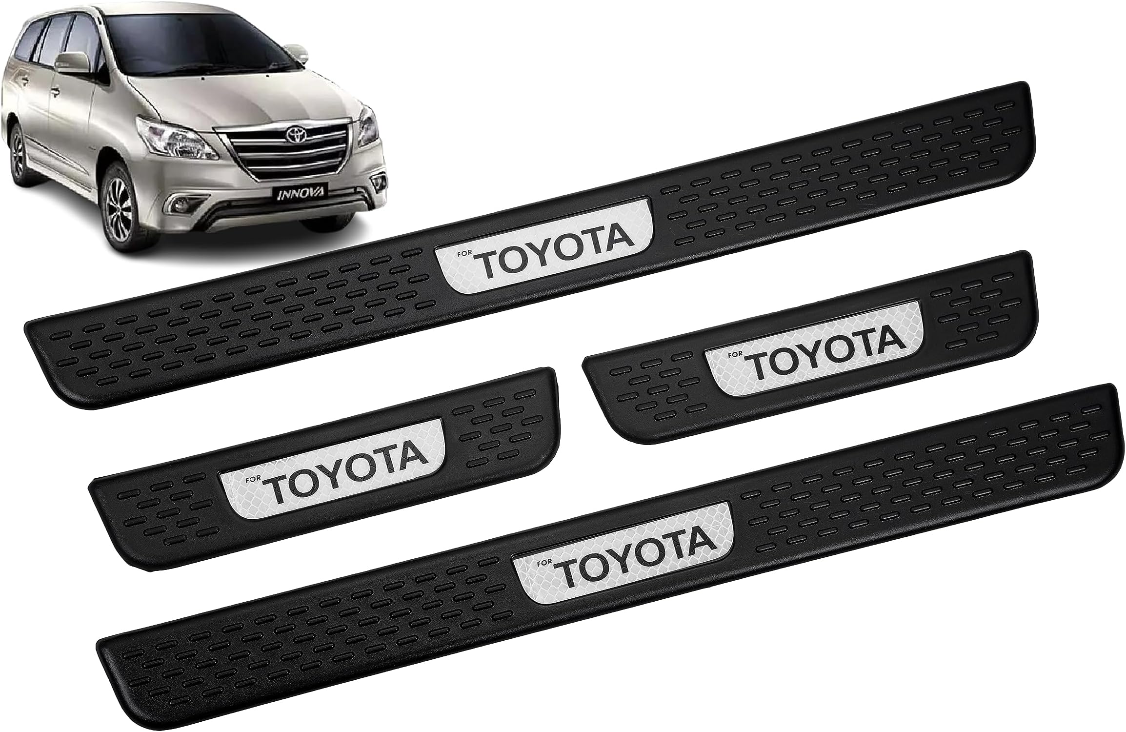 Door Sill/Foot Step Stainless Steel Plates Compatible with Toyota Old ...