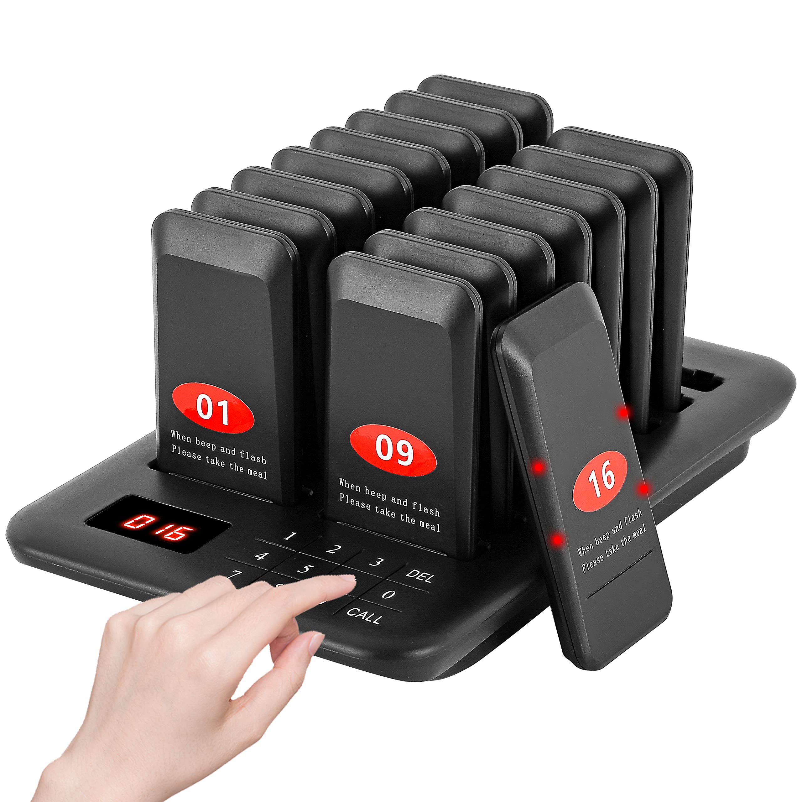 Snapklik.com : Hanchen Restaurant Pager System Social Distancing Buzzer ...