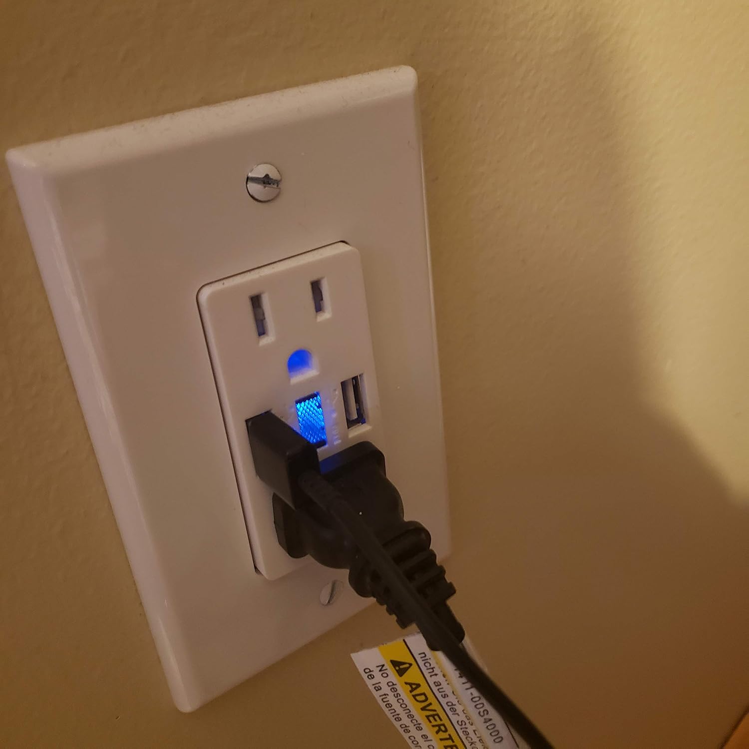 Smart Electrical Outlet with 2 USB Ports and LED - Duplex Tamper ...