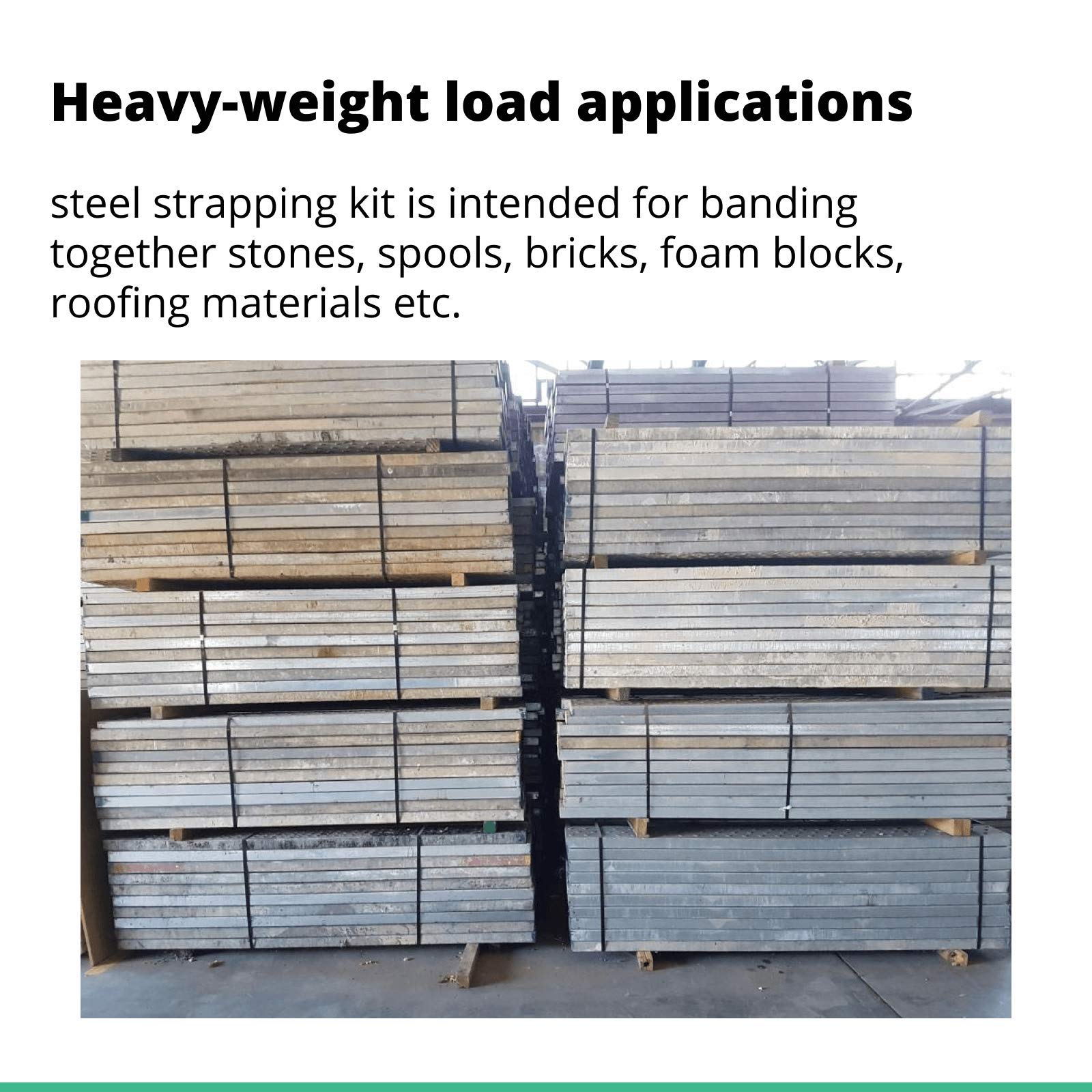 Snapklik.com : S-290, H-230, C-3125 Standard Strapping Tool Set For 5/8 ...