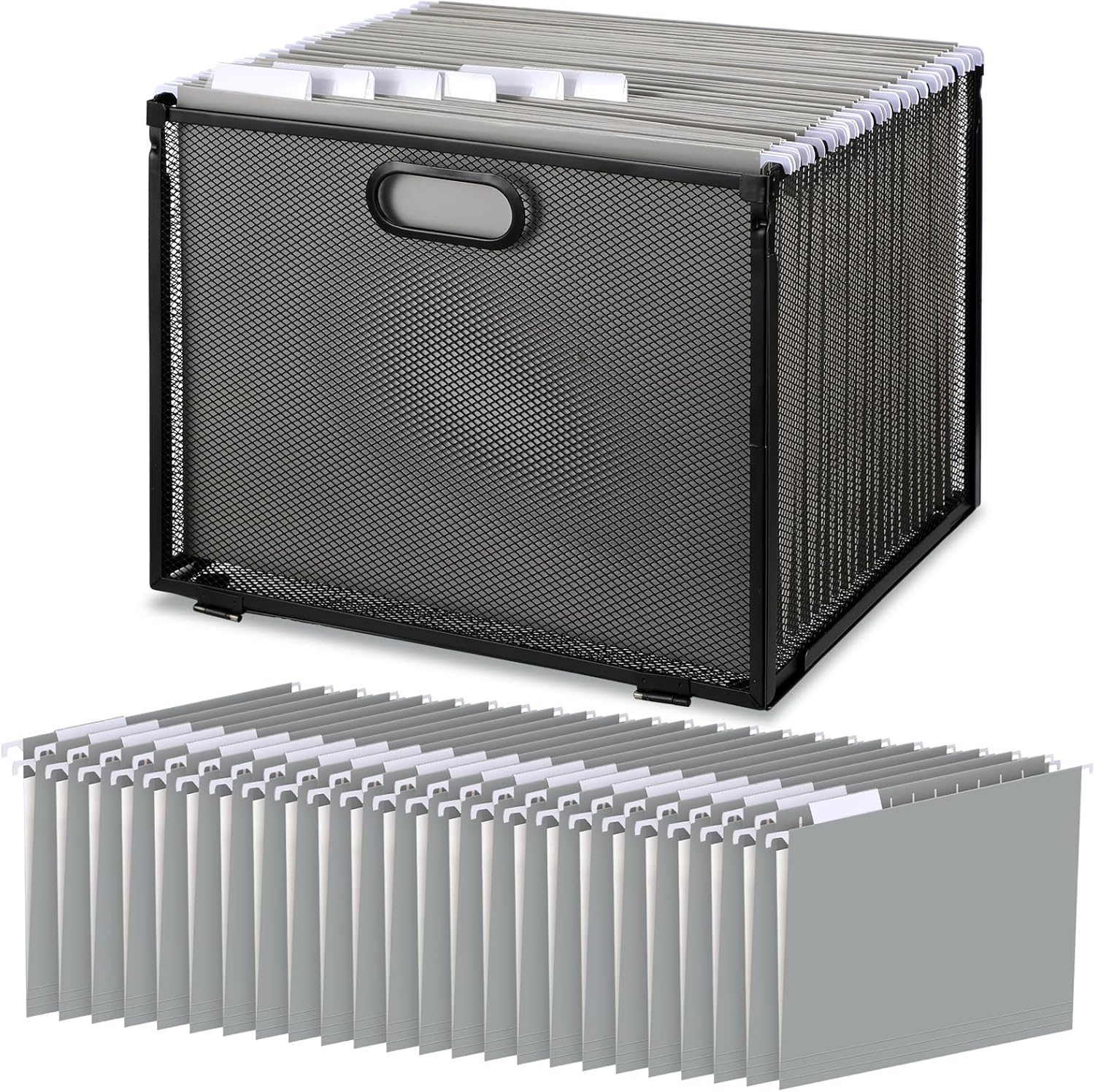 Amazon.com: Tellingyou 24 Hanging File Folder with 1 Metal Hanging File ...